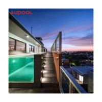 China Clear Acrylic Swimming Pool for High Light Transmission 92.5% and 30-950mm Thickness for sale