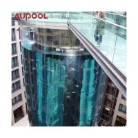 China Clear Acrylic Swimming Pool for High Light Transmission 92.5% and 30-950mm Thickness for sale