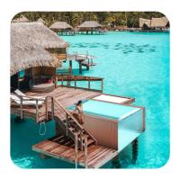 China Acrylic Glass Prefab Above Ground Swimming Pools Water House with 30- 10m3 Capacity for sale