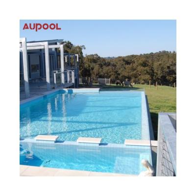 China Family Swimming Pool Long 8 Meter Outdoor Massage Spa with Endless Acrylic Glass Pool for sale