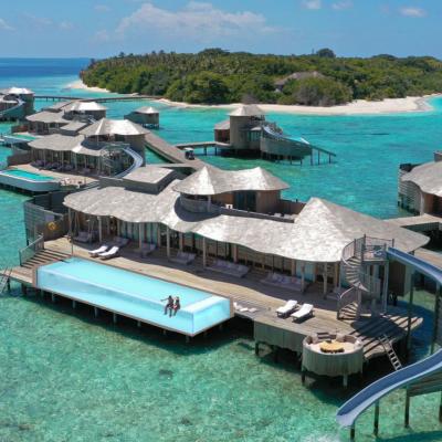 China Clear Customizable Fiberglass Modular Above Ground Pool for Trendy Island Resort Villa for sale