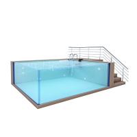 China Outdoor Endless Lap Pool Fiberglass Shipping Container for Child and Adult Swimming for sale
