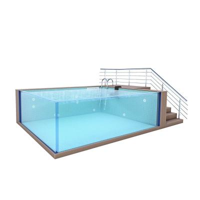 China Outdoor Endless Lap Pool Fiberglass Shipping Container for Child and Adult Swimming for sale
