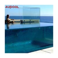 China Customer's Demand Customized Above Ground Swimming Pool with Fiberglass Plastic Acrylic for sale