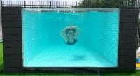 China Customized Acrylic Panel Thickness Carbon Fibre Glass Backyard Inground Swimming Pool for sale