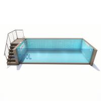 China Fliter Pump Included Clear Acrylic Glass Prefabricated Swimming Pool for Family Sports for sale