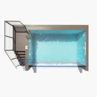 China Fliter Pump Included Clear Acrylic Glass Prefabricated Swimming Pool for Family Sports for sale