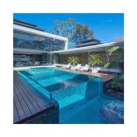 China Outdoor Swimming Pool Design with Aupool Suspended 90mm and 100mm Thick Acrylic Panel for sale