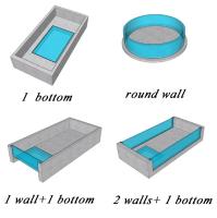 China Outdoor Swimming Pool Design with Aupool Suspended 90mm and 100mm Thick Acrylic Panel for sale