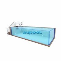 China Balcony Garden Stainless Steel Rectangle Acrylic Panel Window Pool for Outdoor Garden for sale
