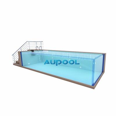 China Balcony Garden Stainless Steel Rectangle Acrylic Panel Window Pool for Outdoor Garden for sale