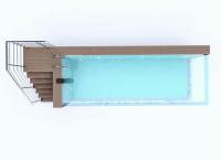 China Balcony Garden Stainless Steel Rectangle Acrylic Panel Window Pool for Outdoor Garden for sale