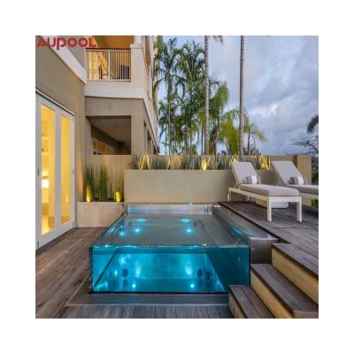 China Upgrade Your Outdoor Space with AUPOOL High Fashion Clear Thick Acrylic Swimming Pool for sale