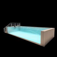 China Family-friendly Above Ground Swimming Pool with 10m3 Water Capacity and Safety Design for sale