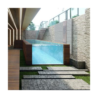 China High Light Transmission Swimming Pool Glass Panels for Custom Outdoor In-Ground Safety for sale