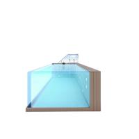China Family Sports Above Ground Pool with Acrylic Panel Window and Stainless Steel Construction for sale