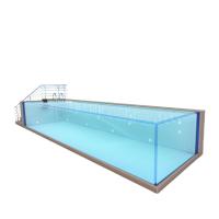 China Family Sports Above Ground Pool with Acrylic Panel Window and Stainless Steel Construction for sale