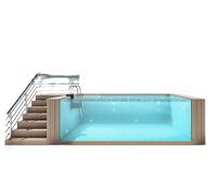 China Family Sports Above Ground Pool with Acrylic Panel Window and Stainless Steel Construction for sale