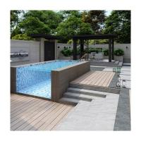 China 100mm High Light Transmission Diaphaneity Aupool Above Ground Fibreglass Swimming Pool for sale