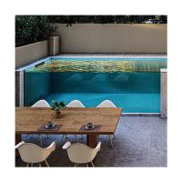 China Hotel Backyard Fiberglass Infinity Pool with Acrylic Glass Design and Extra Large Size for sale