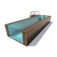 China Modern Module Pool Large Family Pool with TUV Certificate and Prefabricated Fiberglass for sale