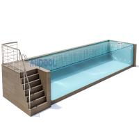 China Jade inlaid marble Acrylic Swimming Pool transparent finished swimming pool for sale