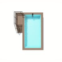 China Acrylic Wood Plastic Board Color Luxury Private Swimming Pool for Outdoor Relaxation for sale