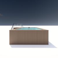 China Acrylic Wood Plastic Board Color Luxury Private Swimming Pool for Outdoor Relaxation for sale