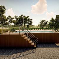 China Ground Container Pools Prefab Swimming Pool Made of Composite Steel Plate and FRP for sale