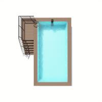 China Ground Container Pools Prefab Swimming Pool Made of Composite Steel Plate and FRP for sale
