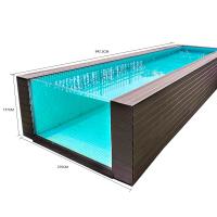 China Custom Size Thickness Transparent Acrylic Panels Outdoor Clear Wall for Swimming Pool for sale