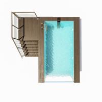 China High Light Transmission Prefabricated Fiberglass Swimming Pool for Outdoor Recreation for sale