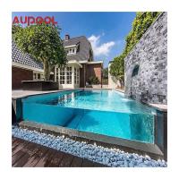 China 60Mm 80Mm Clear Acrylic Swimming Pool With Acrylicpool Wall With Crystal Clear Water for sale