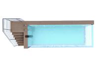 China Hotel Transparent Above Ground Prefabricated Acrylic Swimming Pool with TUV Certificate for sale