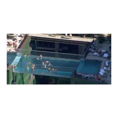 China Acrylic Glass View Window Fiberglass Pool for Portable Outdoor Garden House Swimming for sale