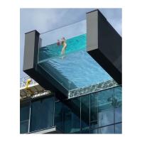 China Acrylic Glass View Window Fiberglass Pool for Portable Outdoor Garden House Swimming for sale
