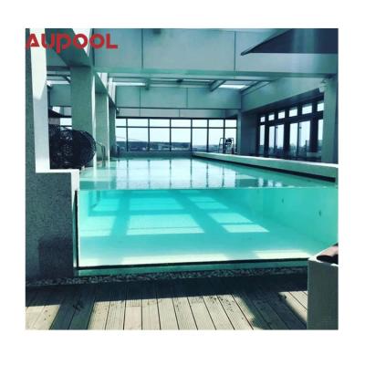 China Outdoor Swimming Pool with Clear/Transparent Acrylic Waterfall Wall and Sheets Kit for sale