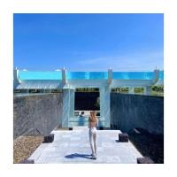 China 12m Acrylic Swimming Pool A Luxurious Addition to Aupool Spectacular Hotel Rooftop for sale