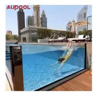 China Popular Custom Infinity Edge Clear Thick Acrylic Glass Sheet for Thick Glass Aquarium for sale