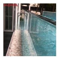 China 36V Automatic Electric Cover for Swimming Pool Design Clear Acrylic Glass Sheet Panels for sale