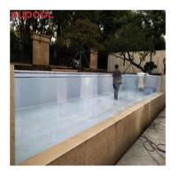 China Outdoor Prefabricated Acrylic Pool Window with UV Protection and Overflow Design for sale