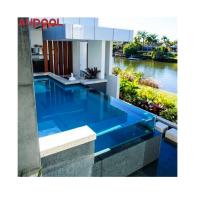 China Pool Container Acrylic Plexiglass Sheet for Outdoor Infinity Swimming Pool Design for sale
