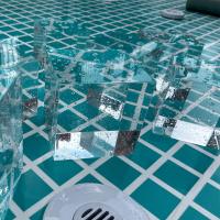 China Acrylic Swimming Pool Accessories Air Pump See-Through Overflow Cast Cozy Panels by Aupool for sale