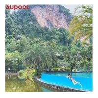 China Prefabricated Outdoor Pool Acrylic Luxurious plexiglass Steel Structure Swimming Pool for sale