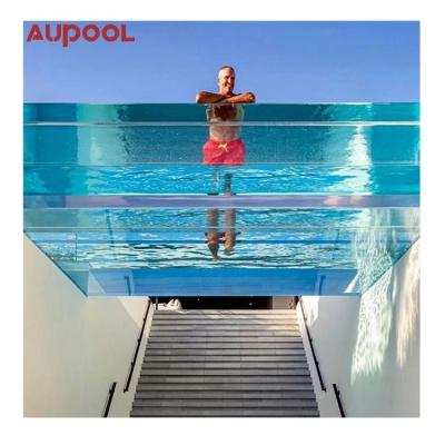 China Designed Above Ground Swimming Pool with Clear Acrylic Window and Superior Plastic for sale