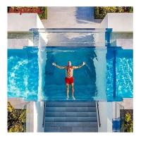 China Designed Above Ground Swimming Pool with Clear Acrylic Window and Superior Plastic for sale
