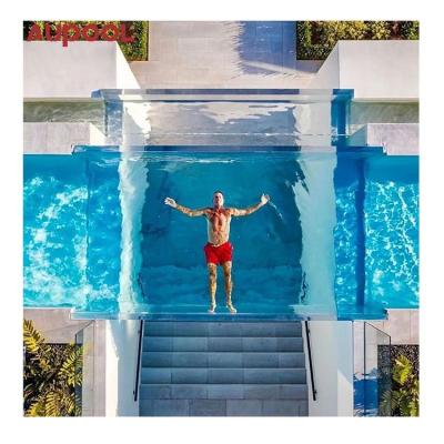 China Easy Install Prefab Modular Pool Wall Window Swimming Pool Acrylic for Modern Design for sale