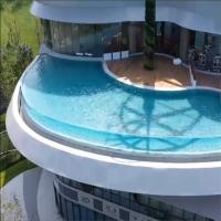 China Clear Glass Wall Above Ground Pool with Acrylic Plexi and PMMA Acrylic Swimming Pool for sale