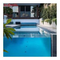 China Customizable Above Ground Glass Enclosed Swimming Pools with High Light Transmission for sale
