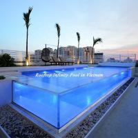 China High Transparency Clear Acrylic Swimming Pool for Family Versatile Building Material for sale